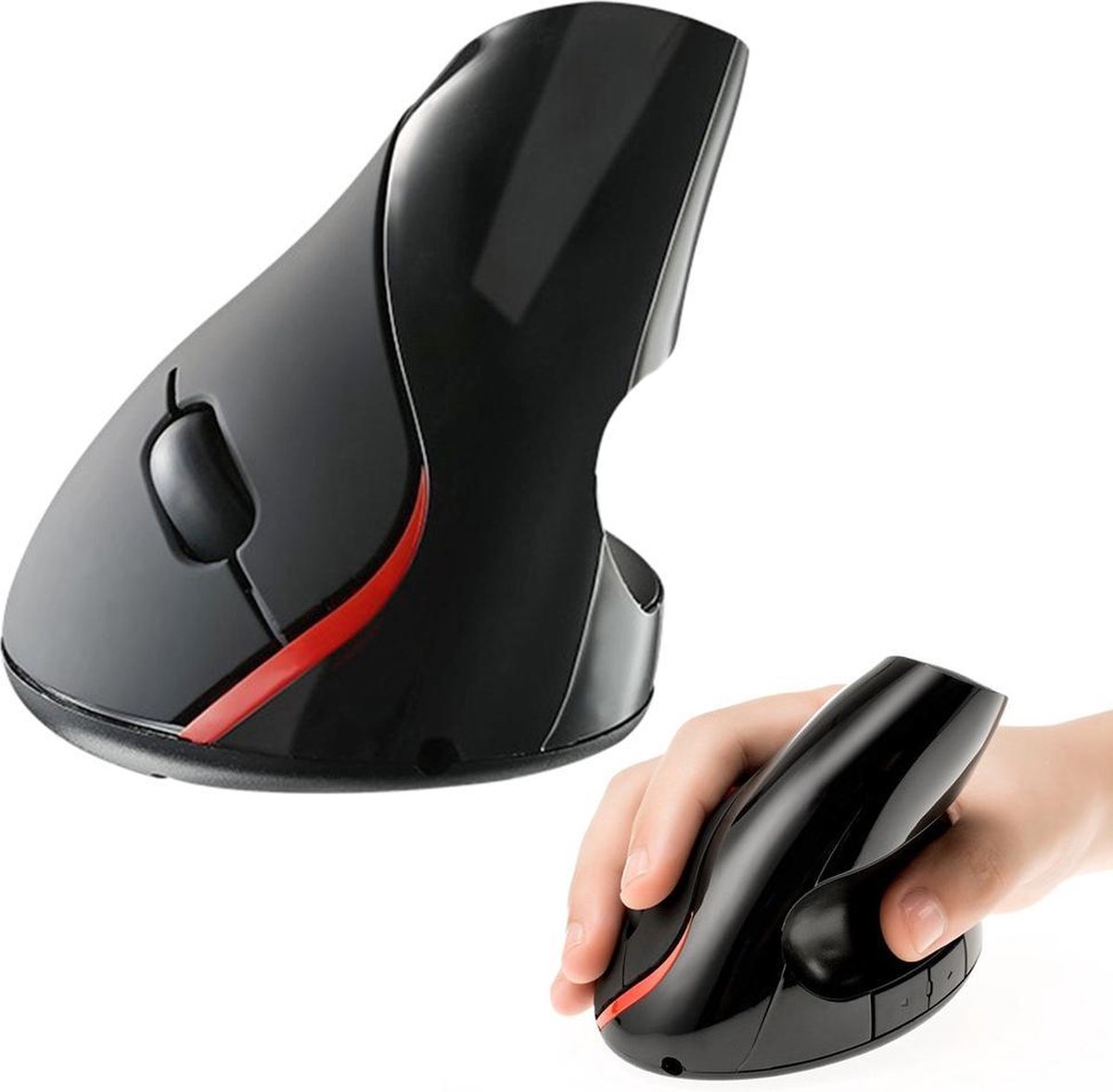 Optische muis 2,4 GHz ergonomische rechtopstaande verticale muis voor ...