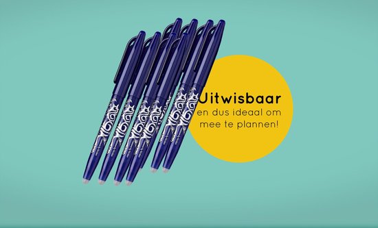 Pennen set met uitwisbare inkt (8 stuks) | bol