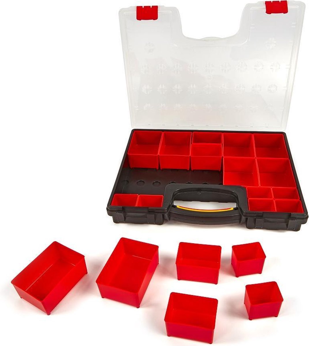 HBM assortimentsdoos met 20 losse bakjes 42 x 33,5 x 5 cm | bol