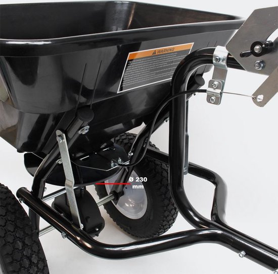 Getrokken strooiwagen voor zitmaaier - Tuintractor strooier aanhanger ...