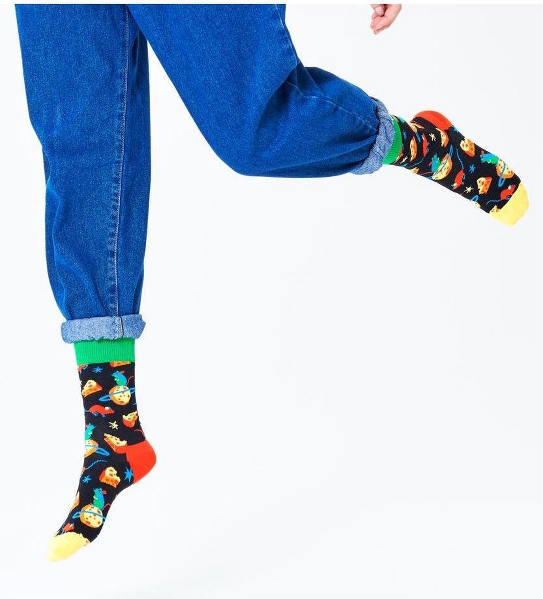 Happy Socks Moon Mouse Sok | Heren sokken van Happy Socks | Kaas met ...