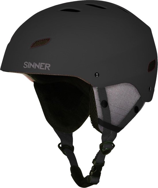 SINNER Bingham Skihelm - Zwart - Unisex - Maat 57 (M) | bol