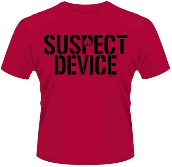 Stiff Little Fingers Heren Tshirt -L- Suspect Device Rood | bol