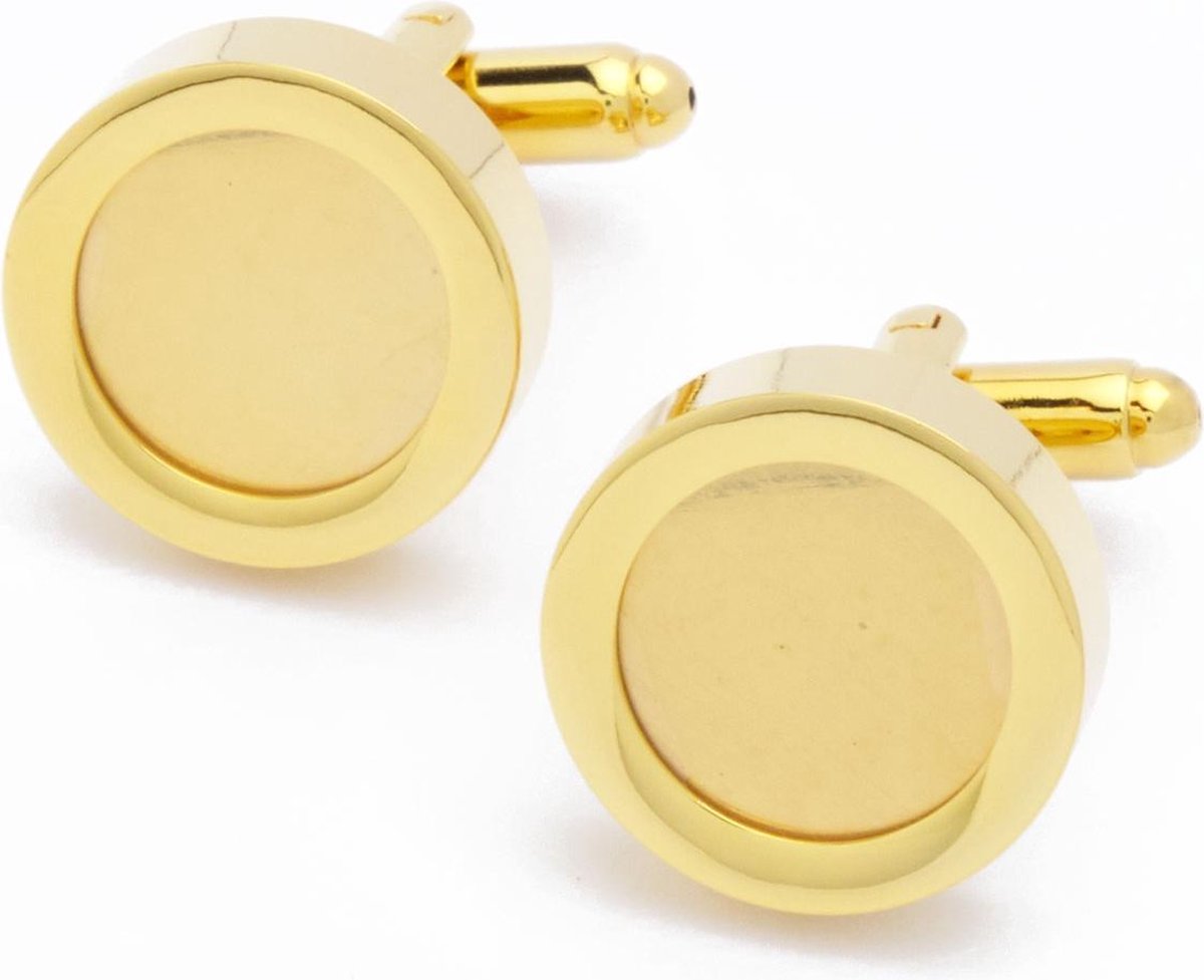 Manchetknopen - Verwisselbare Foto Schroefsysteem Goud | bol.com