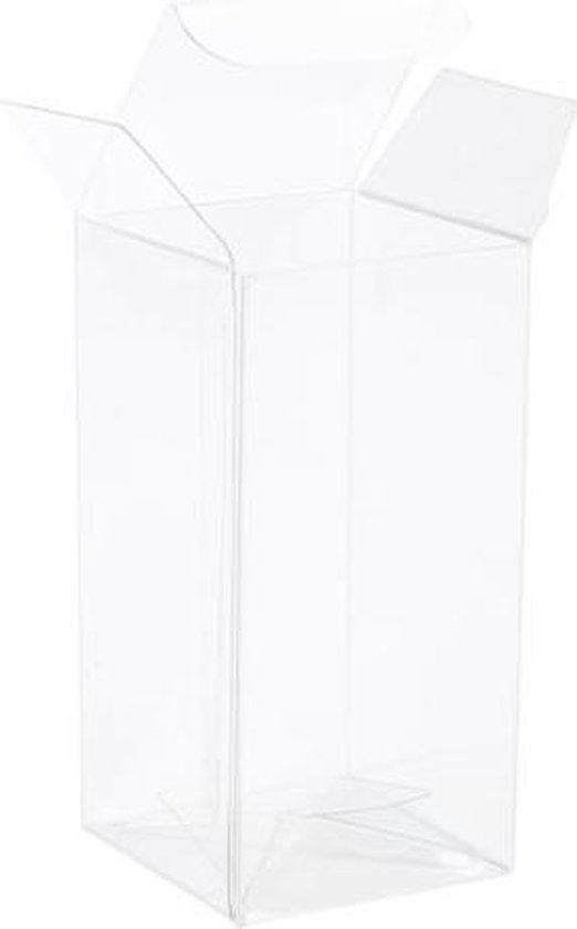 Plastic Doosjes 5,2x5,2x10,5cm Autolock Bodem (25 stuks) | Geschenkdoos ...