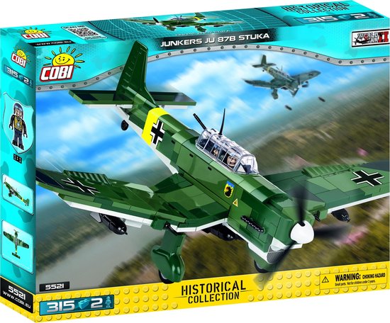 Cobi WW II Vliegtuigen - Junkers JU87B Stuka # 5521 | bol