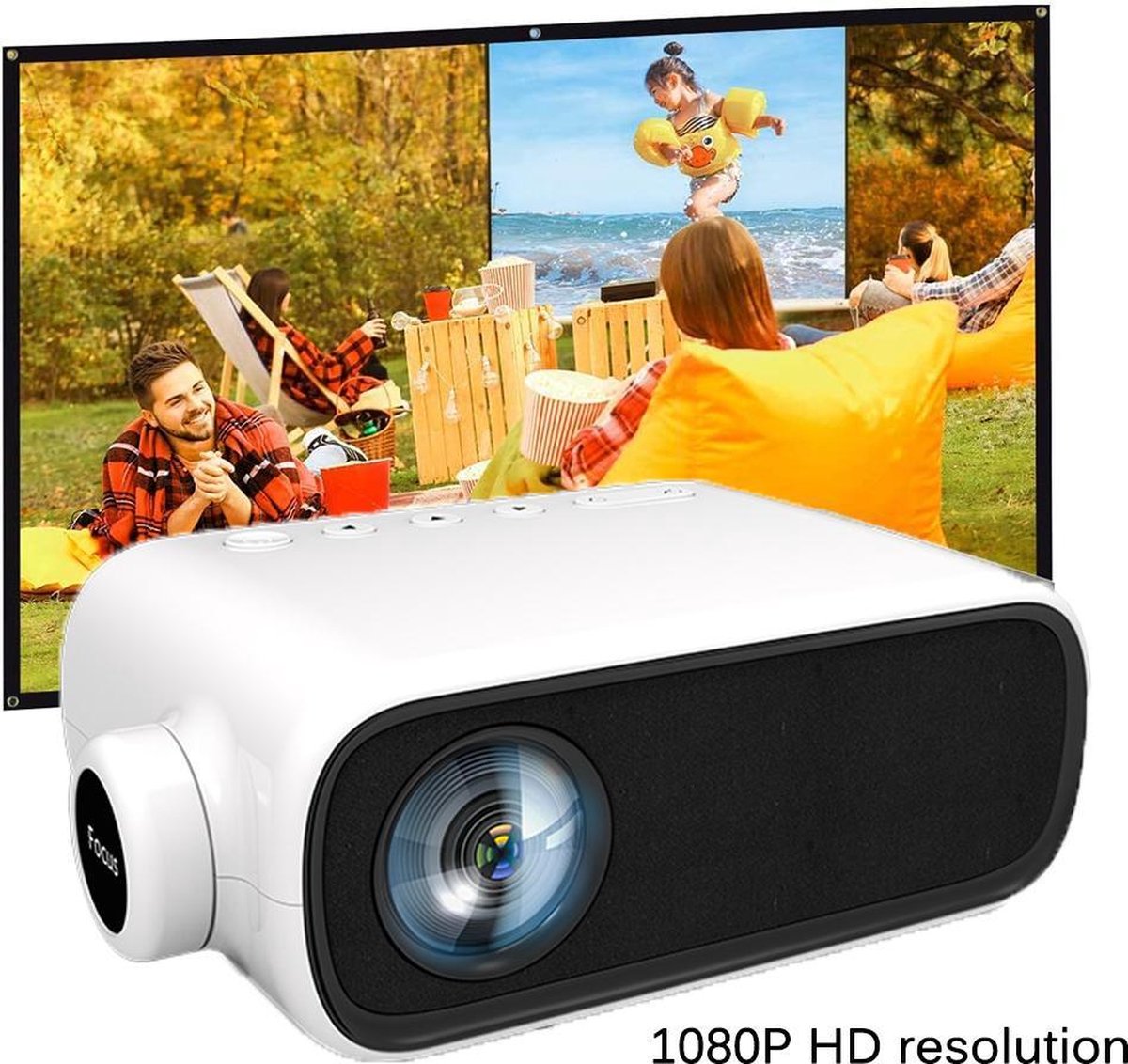 Mini Beamer | Full HD | 1080P | Mini LED Projector | Draagbare Pocket ...