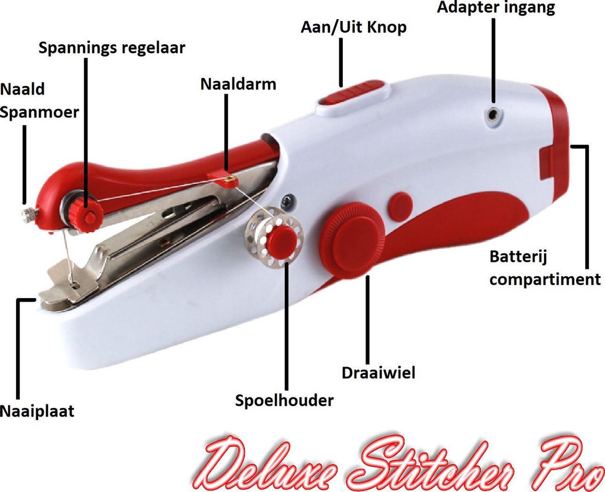 Deluxe Stitcher Pro - Machine à coudre manuelle PREMIUM avec adaptateur ...