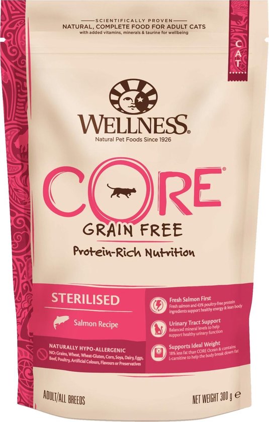 Wellness Core Kattenvoer Sterilised Zalm 300 gr | bol