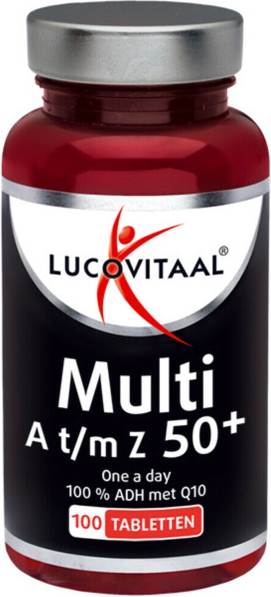 Lucovitaal Multi A t/m Z 50+ Multivitaminen - 100 Tabletten | bol.com
