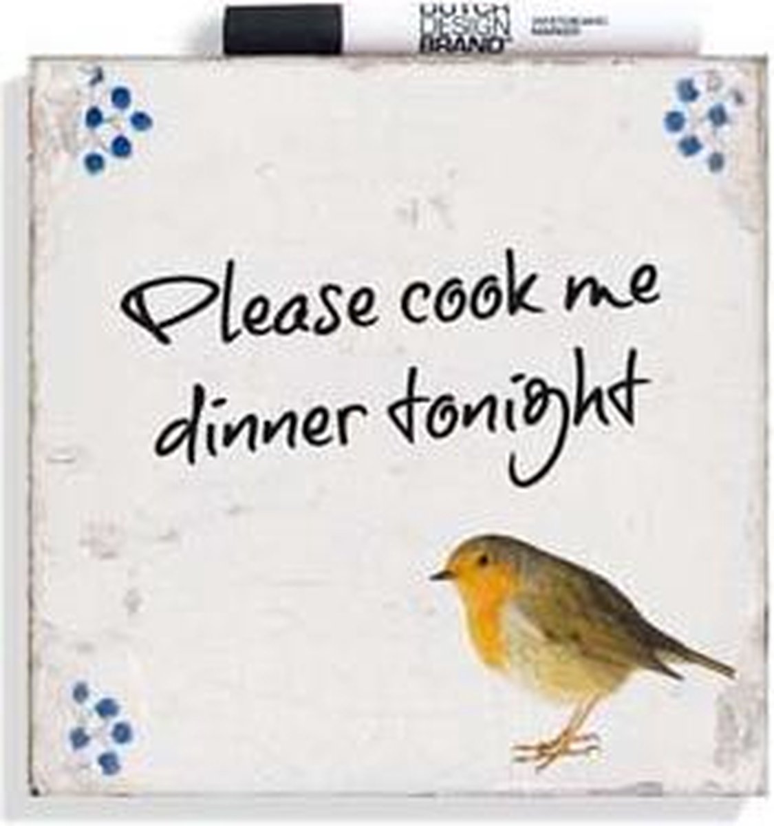 Dutch Design - Wisdom Tile Roodborstje | bol.com