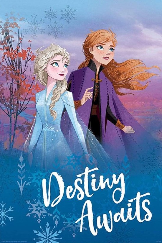 Pyramid Poster - Disney Frozen Destiny Awaits Maxi - 1 X 610 Cm - Blue ...