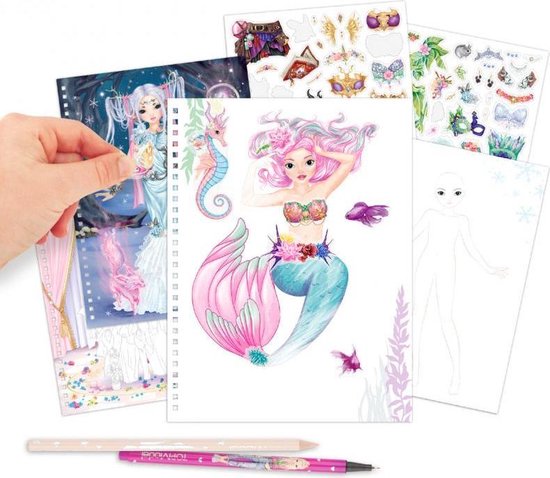 TOPModel Fantasy Model Tekenboek incl. Stickers | bol