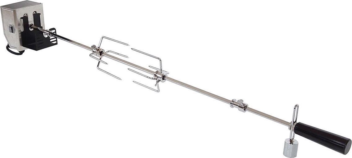 Taino draaispit 110 cm - rotisserie - elektrisch spit - RVS | bol