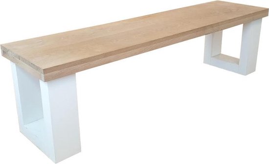 Wood4you - Bank New England Eikenhout - Zitbankje 190 cm | bol