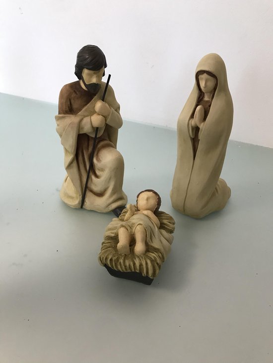 maria, jozef en jesus beeldjes set | bol