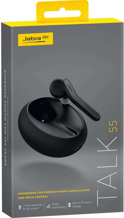 Jabra - Talk 55 Bluetooth Headset - Zwart | bol