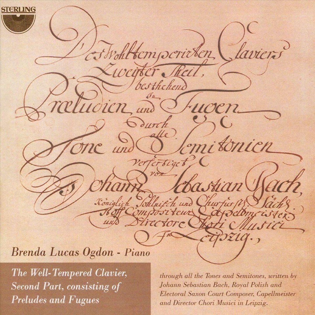 Bach: The Well-Tempered Klav, Brenda Lucas Ogdon | CD (album) | Muziek ...