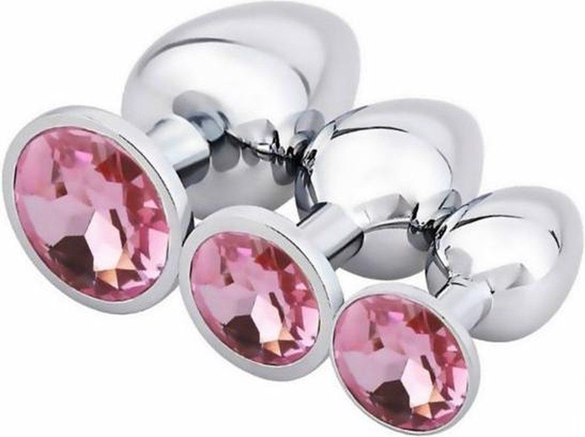 Metalen Buttplug Set 3 Delig Anal Plug Set Voor Mannen En Vrouwen