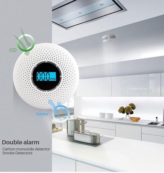 Rookmelder en Koolstofmonoxidemelder in één - Combimelder - Waarschuwt ...