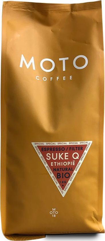 Moto Coffee Ethiopië Koffiebonen - 1 kg - biologisch | bol.com