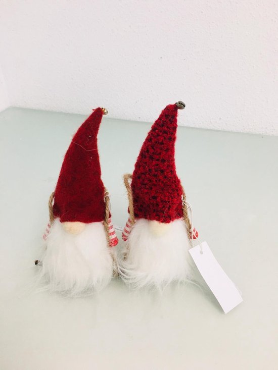 kerst kabouter hanger (2 stuks) | bol