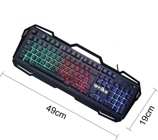 Weibo WB-539 Gaming Keyboard with colorful backlight | bol