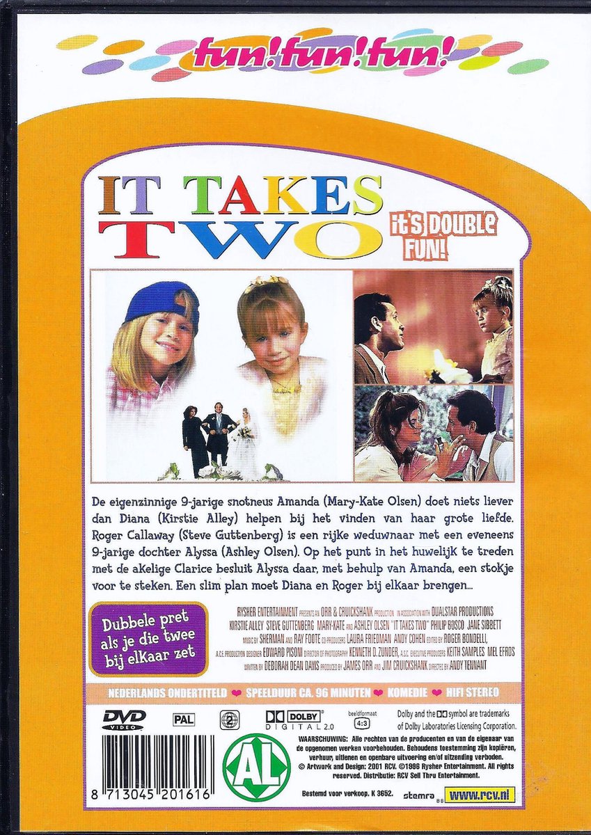It Takes Two (Dvd), Ashley Olsen | Dvd's | bol