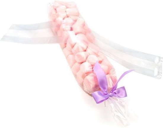 Plastic Zakken 7,6x5,1x45,7cm met zijvouw (100 stuks) | Plastic zak ...