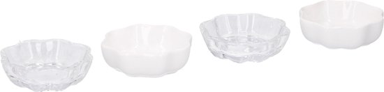 2x Set van 4x amuse/tapas serveerschaaltjes - Keukenbenodigdheden ...