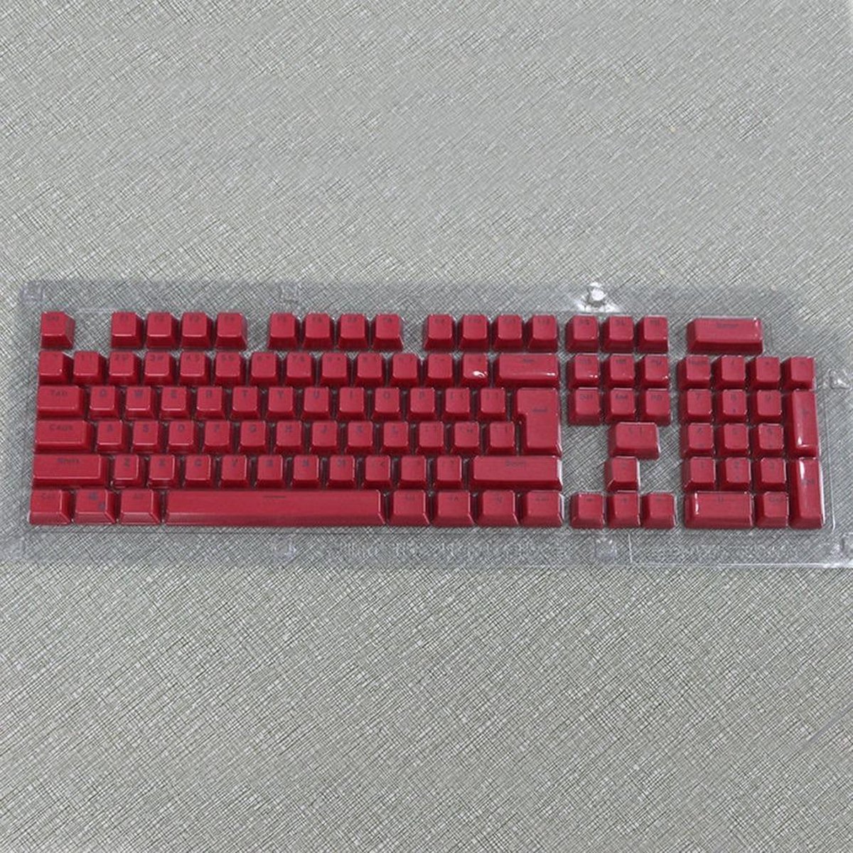 Keycaps - Rood - Rode Keycaps - Red keycaps - Double Shot Keycaps - Pbt ...