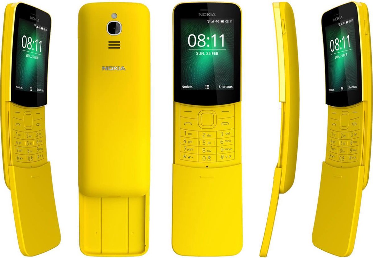 NOKIA 8110 Geel Single sim Met Lebara Sim Kaart | bol.com