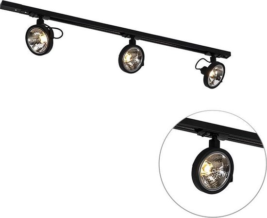 QAZQA go - Moderne Plafondspot | Spotje | Opbouwspot - 3 lichts - L 100 ...