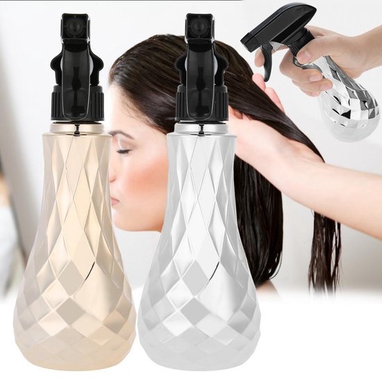 Kappers Watersproeifles Goud 300 ML + Missan Kam / Waterspuit Barbier ...