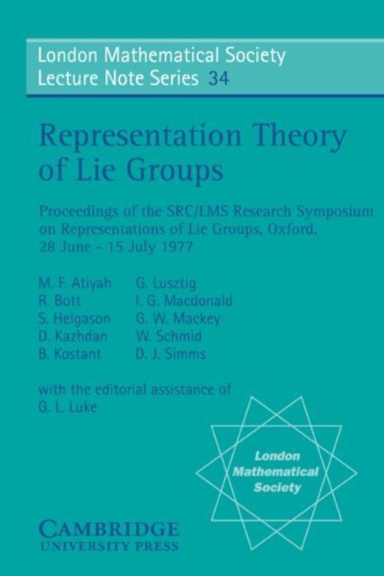 London Mathematical Society Lecture Note SeriesSeries Number 34- Representation Theory... | bol