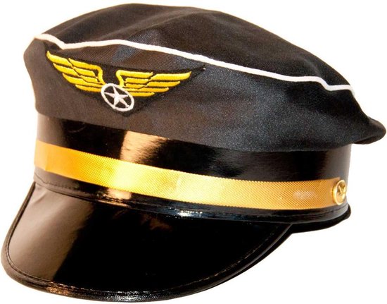 Piloten pet zwart | bol