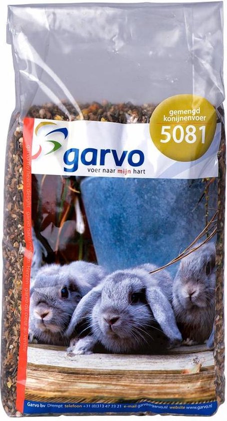 Garvo Gemengd konijnenvoer (5081) 4KG | bol