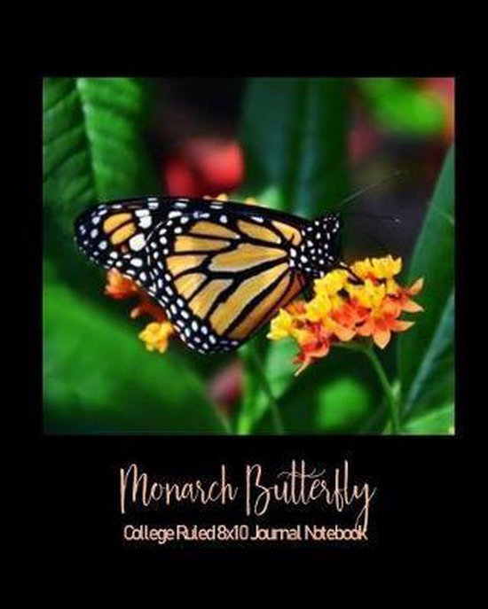 Monarch Butterfly College Ruled 8x10 Journal Notebook, It'S About Time ...