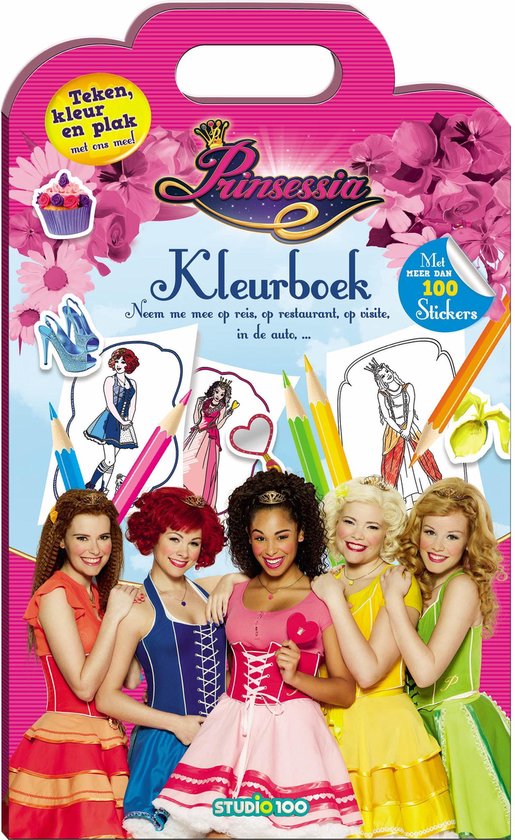 Studio 100 - Kleurboek - stickerboek - Prinses - 34,5x21 cm | bol