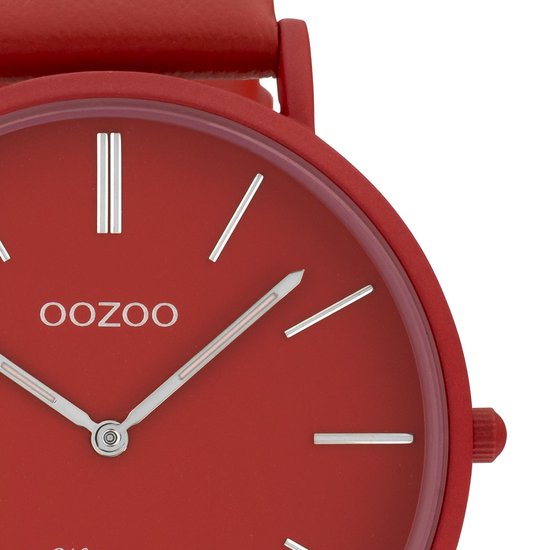 OOZOO Vintage C9879 Rood Horloge 44mm | bol.com
