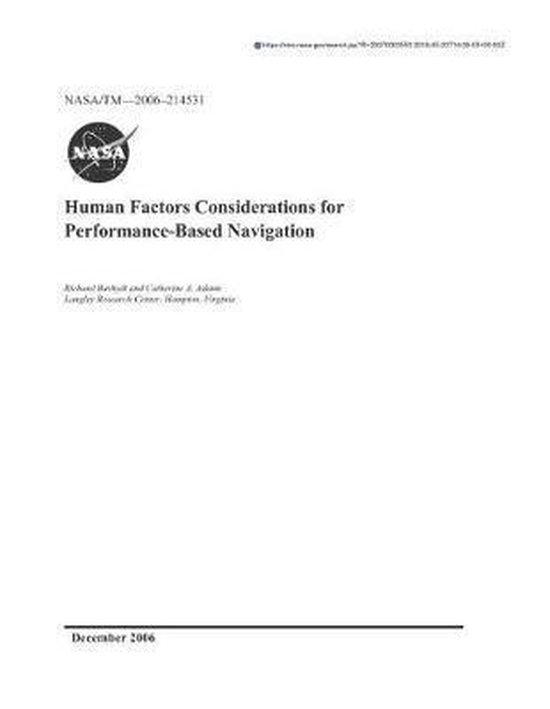 Human Factors Considerations for Performance-Based Navigation ...