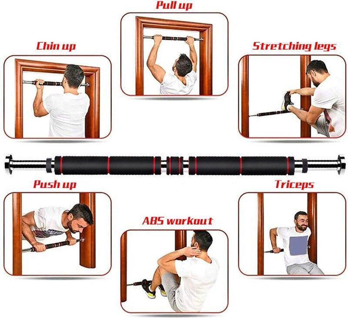 SOUTHWALL pull up bar - verstelbare optrekstang deurpost - ergonomische ...