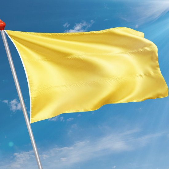 Effen vlag geel - 200 x 300 cm - Polyester | bol.com