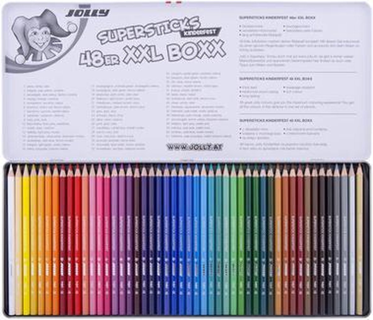 Jolly Supersticks Classic kleurpotloden Voetbal XXL Boxx 48 stuks | bol.com Jolly Supersticks Classic kleurpotloden Voetbal XXL Boxx 48 stuks | bol.com