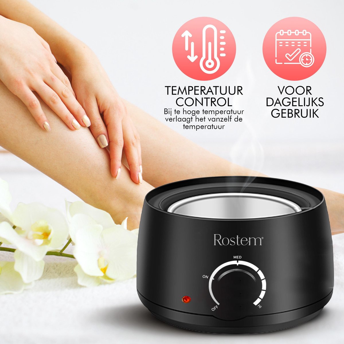 Rostem® Pro complete wax set Incl. 500 gram Waxbonen - Wax ontharen ...