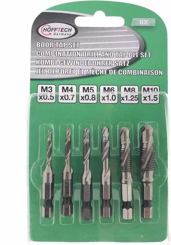Hofftech Boor tap set 6 delig | bol.com
