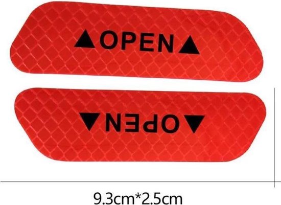 Reflecterende Stickers - Rood - 4 Stuks - Veiligheid - Car Styling ...