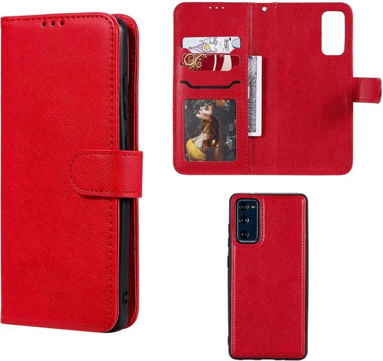 Samsung Galaxy S20 FE hoesje - MobyDefend Luxe 2-in-1 Wallet Book Case Met Uitneembare... | bol.com
