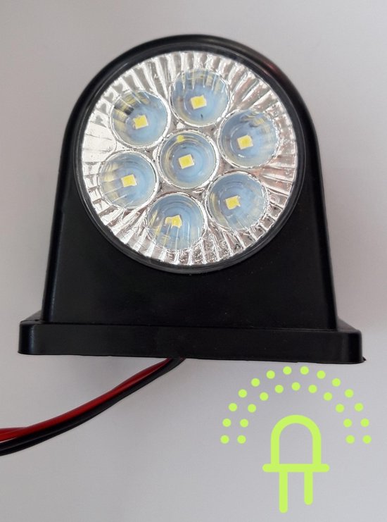 Breedtelamp Rood/Wit 10-30v 14 LED | bol