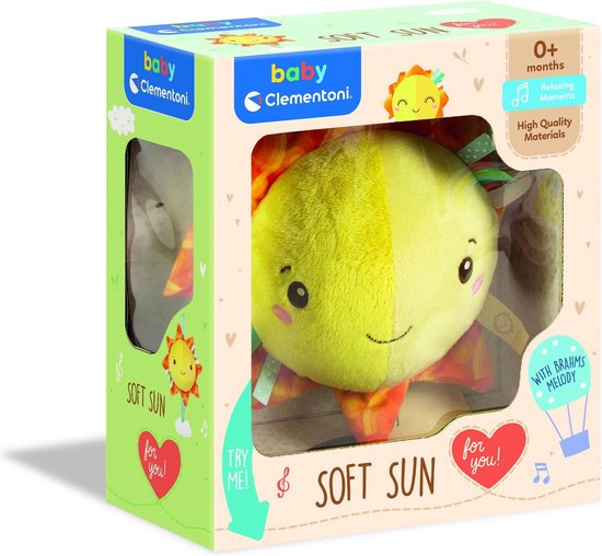 Clementoni Baby Knuffel Muziek Soft Sun | bol